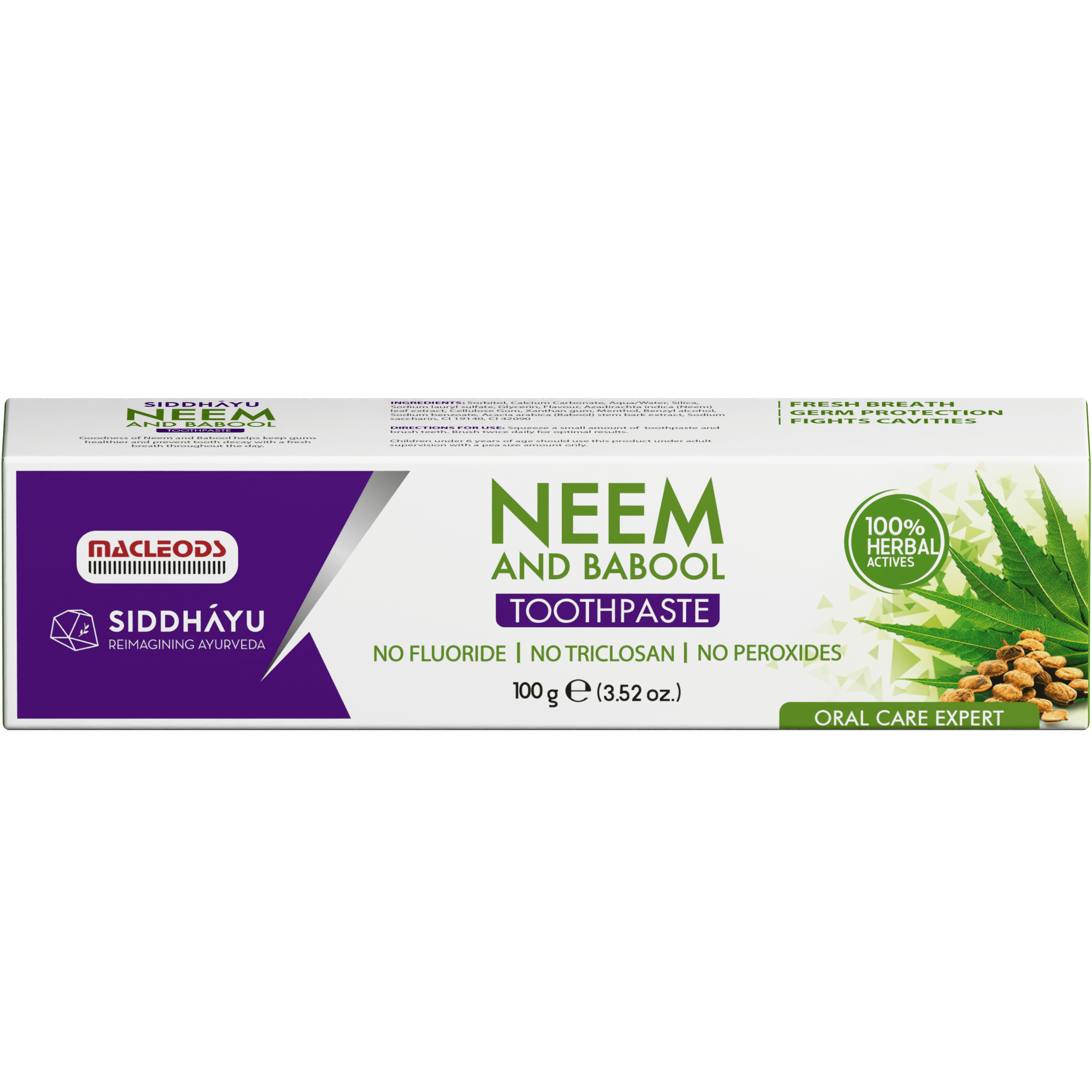 Neem & Babool Toothpaste 100g - Macleods Health