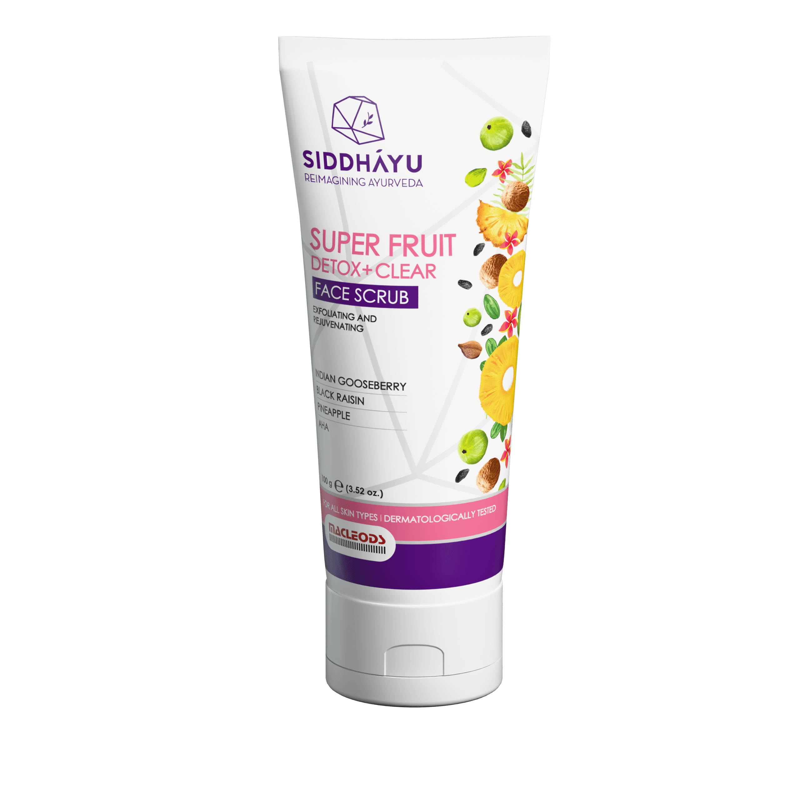 Super Fruit Detox + Clear Face Scrub 100g - Macleods Health